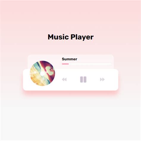 Making A Music Player Using Html Css And Javascript Seldom India