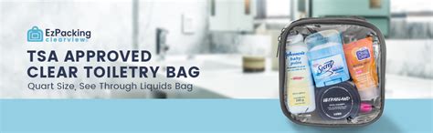 Clear Tsa Approved 3 1 1 Travel Toiletry Bag For Carry On