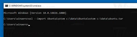 Export And Import WSL Linux Distro In Windows