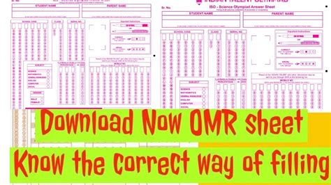 How To Fill Omr Sheet Download Now Youtube