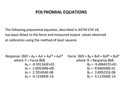 How Do I Calculate B Coefficients Using Data From My Force Calibration Report Morehouse
