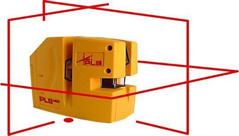 Pls 480 Fully Self Leveling Square Level And Plumb Reference