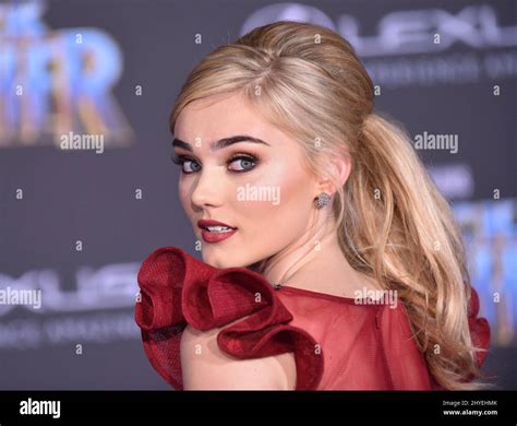 Meg Donnelly At The Black Panther Premiere Held At The Dolby Theatre