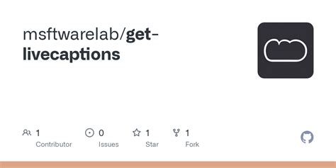 Github Msftwarelabget Livecaptions