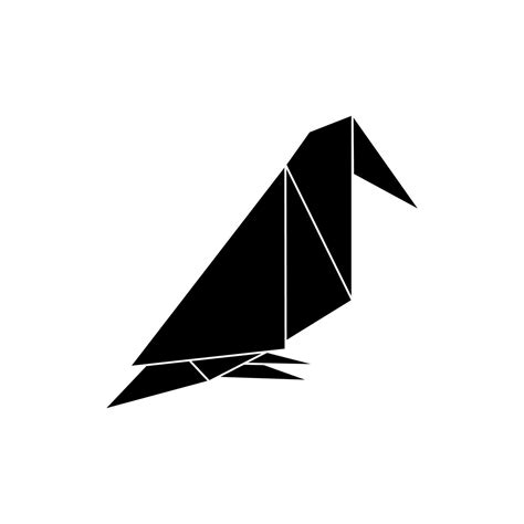Bird Polygonal Lines Illustration For Logo Or Graphic Design Element
