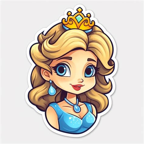 Premium Photo A Cartoon Princess With A Tia On Her Head Generative Ai