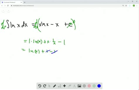 SOLVED In The Following Exercises Verify By Differentiation That