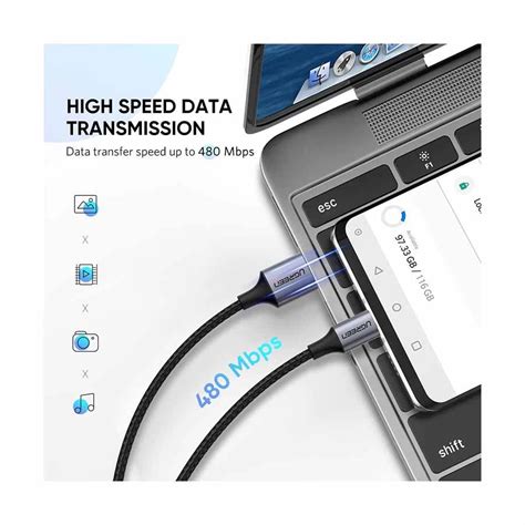Ugreen 60126 Usb Male To Type C 1 Meter Data Cable Price In Bd Ryans