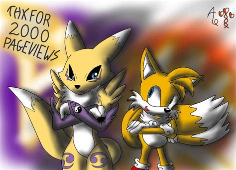 Tails The Fox ♂️ X Renamon ♂️ Sonic The Hedgehog Amino