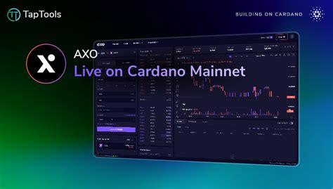 Axo Launches On Cardano Mainnet 262024 By Tap In With Taptools