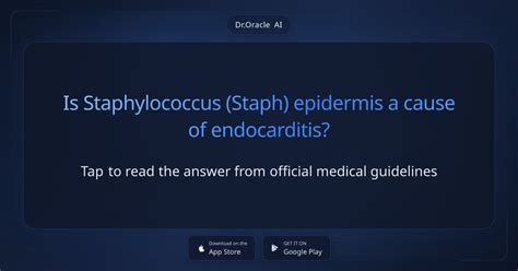 Is Staphylococcus Staph Epidermis A Cause Of Endocarditis