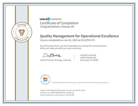 Hassan A On Linkedin Certificate Of Completion