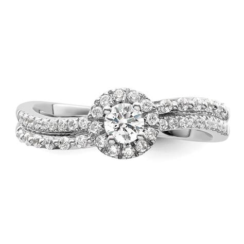 Two Promises 14k White Gold 12 Ct Lab Grown Diamond