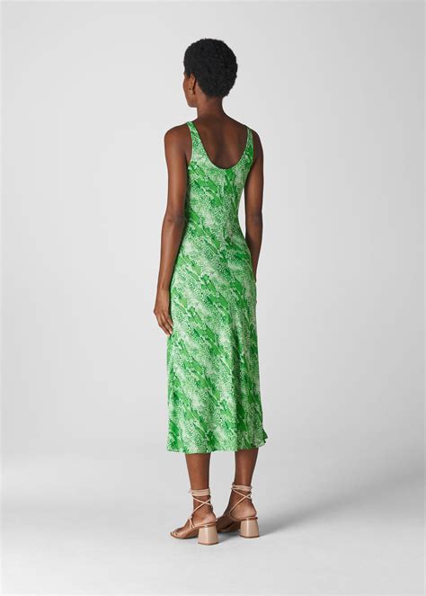 Greenmulti Python Print Slip Dress Whistles