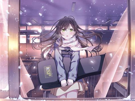 Safebooru Bang Dream Black Hair Dress Green Eyes Hanazono Tae Long