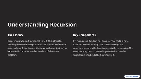 Recursion In Python For Class Thirdpptx
