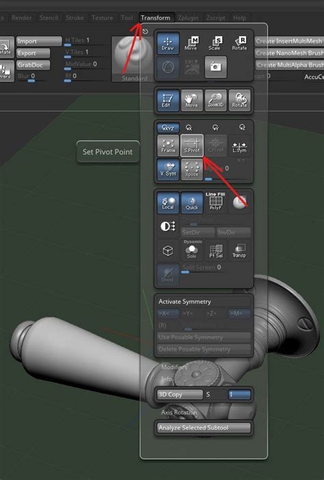Offset Symmetry In Zbrush — Marcio F Fontenelle