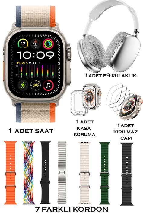 TECHNOMEN Akıllı Saat Y60 Ultra Plus 49mm P9 Bluetooth Kulaklık 7