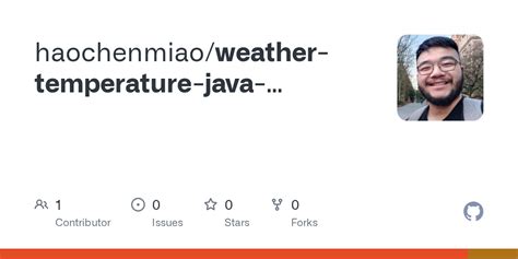 Github Haochenmiaoweather Temperature Java Analysis