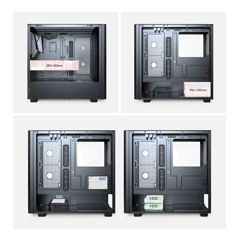 Montech Xr Wood Black Black Computer Cases Atx Form