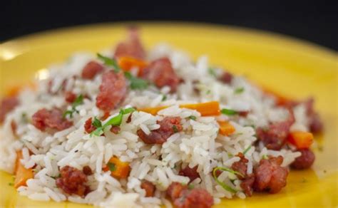 Arroz linguiça toscana Receitas