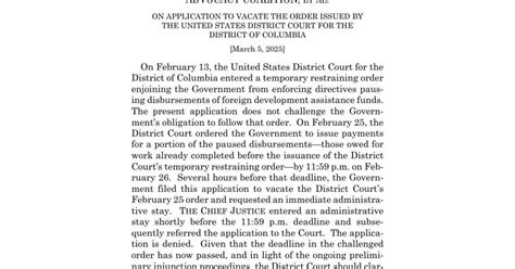 Supreme Court Sides With Lower Court On Foreign Aid Spending National