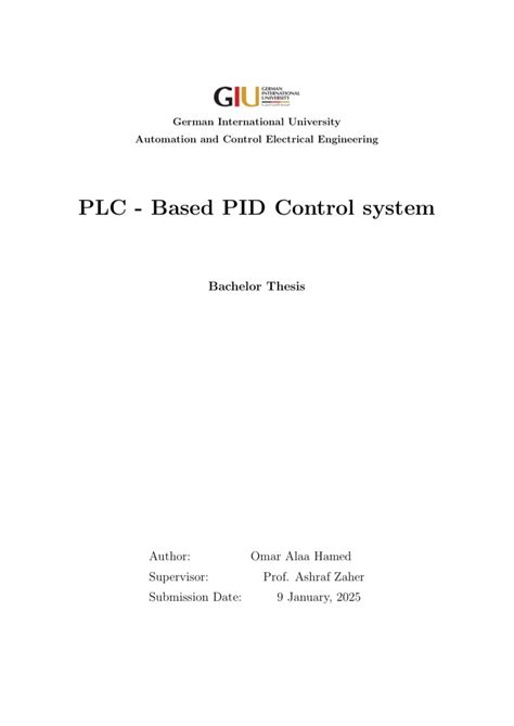Engineering Thesis Automation Controlsystems Omar Alaa 25 Comments