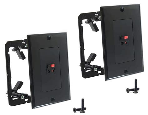 Buy Diytech Premium Speaker Wall Plate Spring Loaded Speaker Wire Wall Plates For Home
