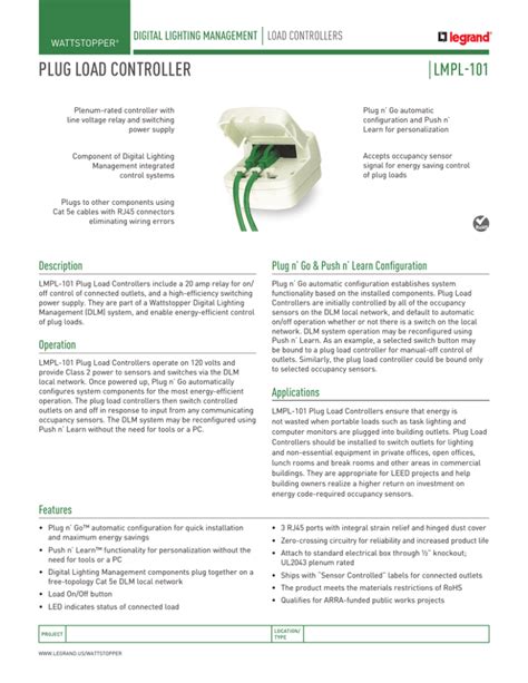 Plug Load Controller