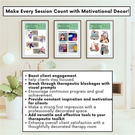 Printable Coping Skills Toolbox Posters Set Of 8 Pdf Anxiety Relief And Calming Strategies All