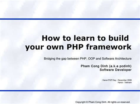 Howtobuildyourownframework Ppt