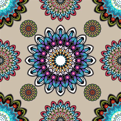 Rangoli Seamless Pattern Concept 12174805 Vector Art At Vecteezy