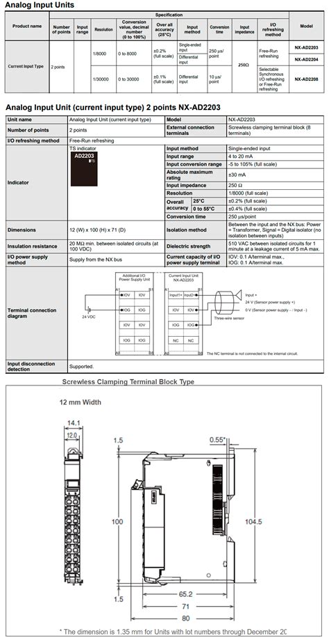 E Motionsupply Com Omron Analog I O Unit NX AD
