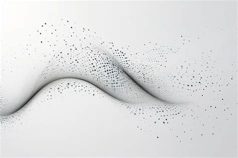 Premium Photo Flowing Dots Particles Wave Pattern Halftone Gradient