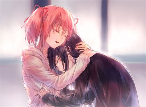 Akemi Homura And Kaname Madoka Mahou Shoujo Madoka Magica And 1 More