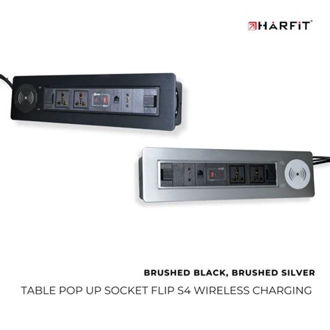 Table Pop Up Socket Slide S2 Wireless Charging Harfit