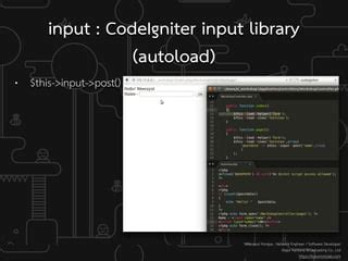 CodeIgniter For Project Lesson 105 Helper And Library PPT