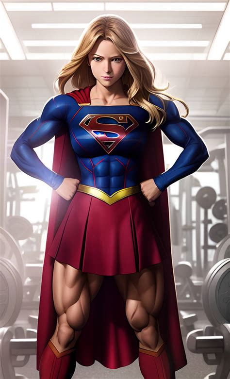 Muscular Cw Supergirl By Solidwheel02 On Deviantart