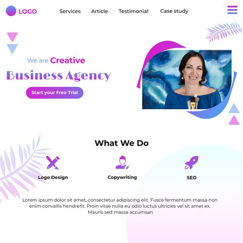 Ui Design For Landing Page Mobile App Social Media Behance