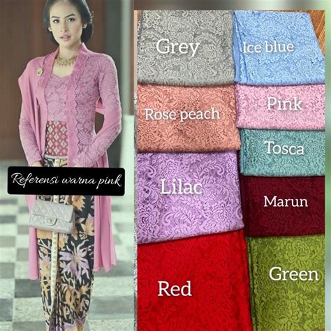 Jual Bahan Kain Tile Brokat Semi Prancis Brokat Halus Brokat Panel Brokat Perpotong Dengan