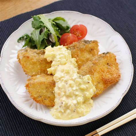 さくさくふわっと「白身魚のフライ」 Macaroni Recipe Cooking Yummy Food Asian Recipes