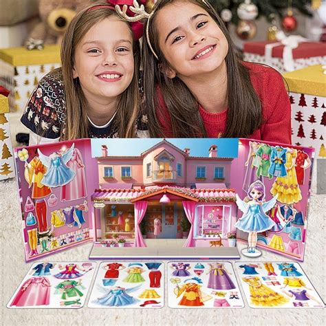 Magnetic Paper Dolls Magnetic Princess Paper Doll Set For Pretend Play