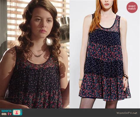 Wornontv Frankies Mixed Floral Print Dress On Degrassi Sara