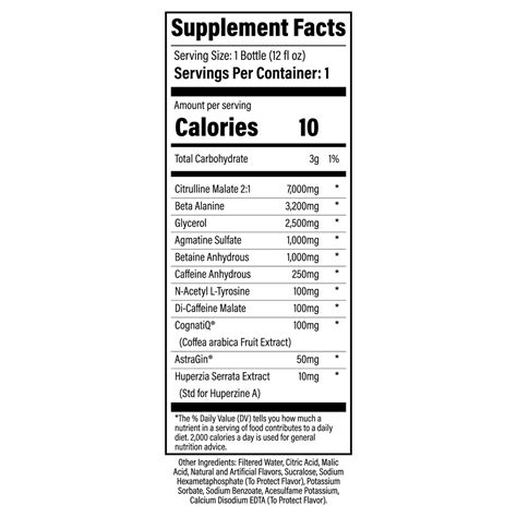 Black Magic Supply Bzrk Rtd Pre Workout Drink High Potency Energy
