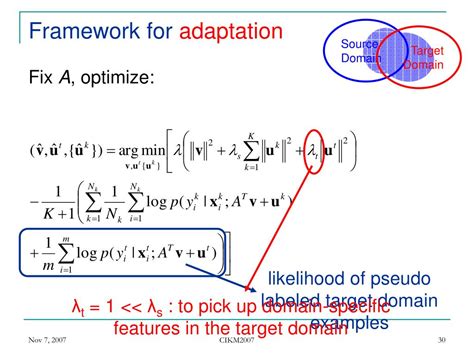 PPT A Two Stage Approach To Domain Adaptation For Statistical Classifiers PowerPoint