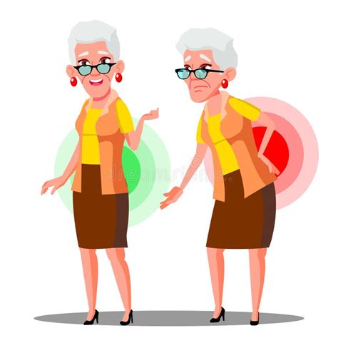 Bent Over Old Man Stock Illustrations Bent Over Old Man Stock Illustrations Vectors
