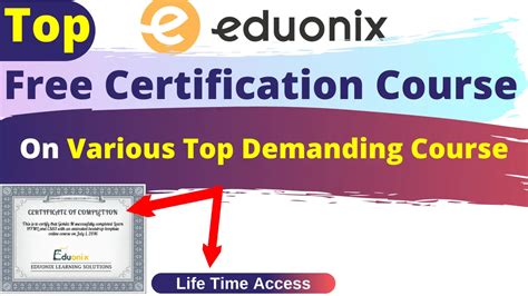 Free Certification Course By Eduonix