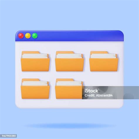 파일 폴더가 있는 3d 데스크탑 인터페이스 창 3차원 형태에 대한 스톡 벡터 아트 및 기타 이미지 3차원 형태 가상현실 그래픽 사용자 인터페이스 Istock