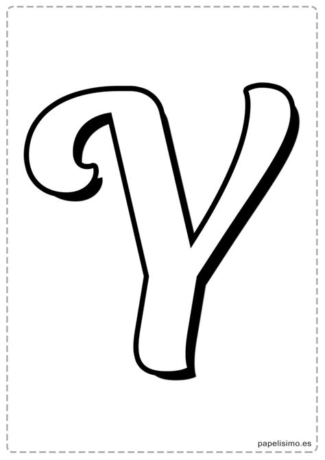 Y Letra Imprimir Mayuscula Cursiva Caligrafica Papelisimo