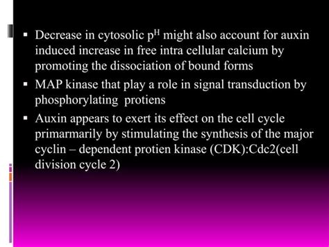 Auxin Signal Transduction And Perception PPTX